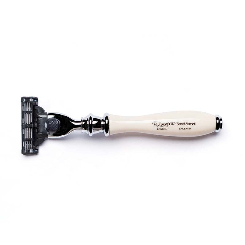 Victorian Mach3 Razor with Imitation Ivory Handle | Taylor Old Bond ...